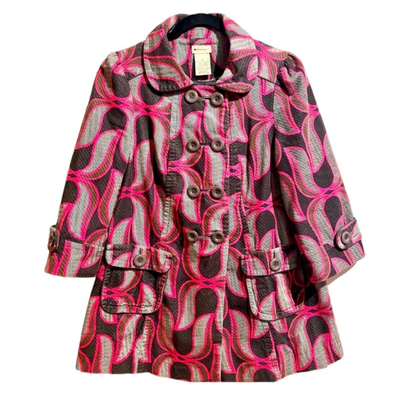 elevenses | Jackets & Coats | Anthropologie Graphic Lotus Warm Toned ...